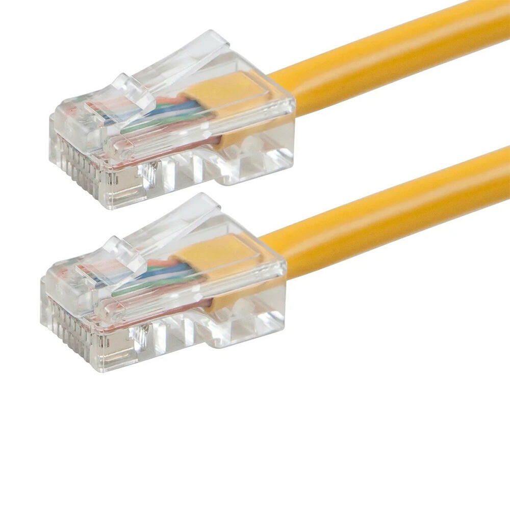Cat5e 3ft Yellow Patch Cable, UTP, 24AWG, 350MHz, Pure Bare Copper, RJ45, Zeroboot - Monoprice®