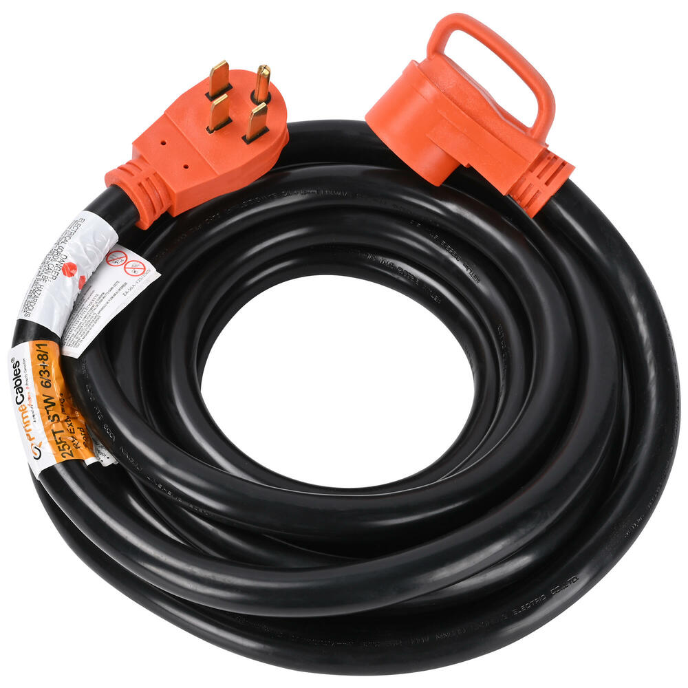 25FT 50-Amp Heavy Duty RV Extension Cord with Grip Handle NEMA 14-50P ...