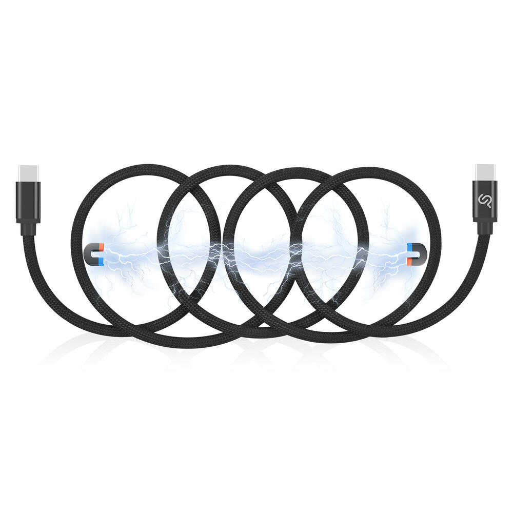 1m Magnetic USB-C to USB-C Charging Cable - Fast and Secure
