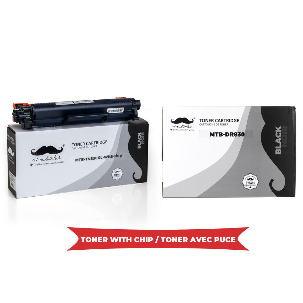 Brother TN830XL DR830 Compatible Toner Cartridge and Drum Combo High ...
