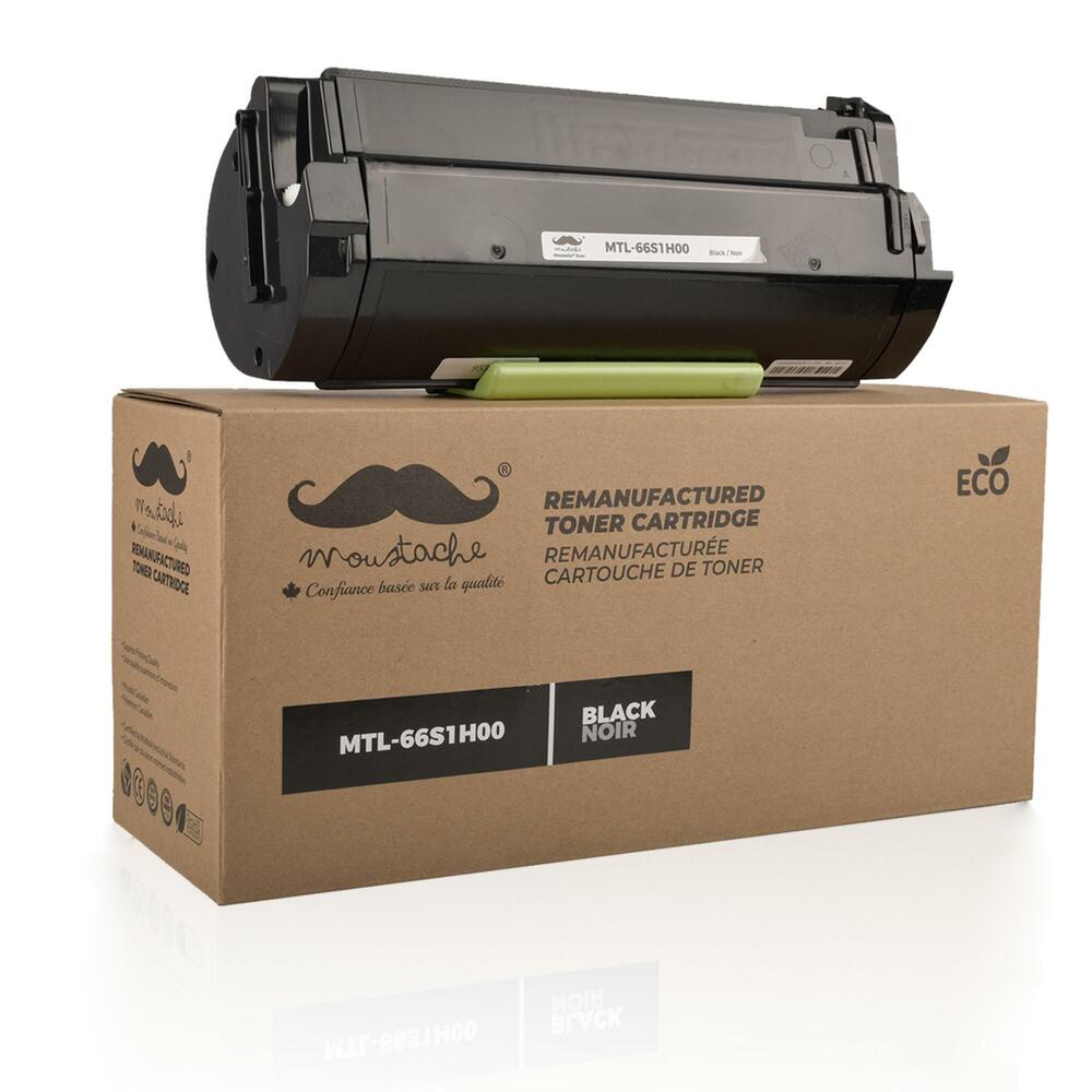 Lexmark 66S1H00 Remanufactured Black Toner Cartridge | Moustache®
