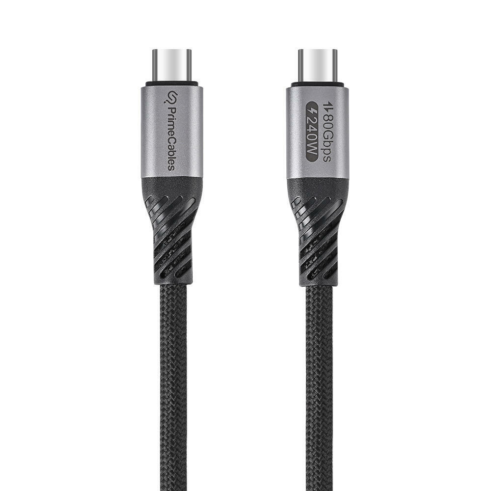 3ft USB4 Type-C to C Cable – 80Gbps Speed – PrimeCables