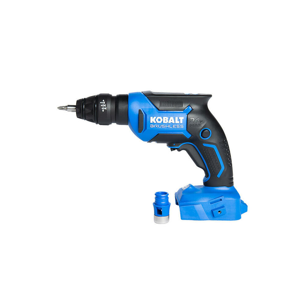 Kobalt 24-V Drywall Screwgun - Blue - Brushless Motor - Bare Tool ...