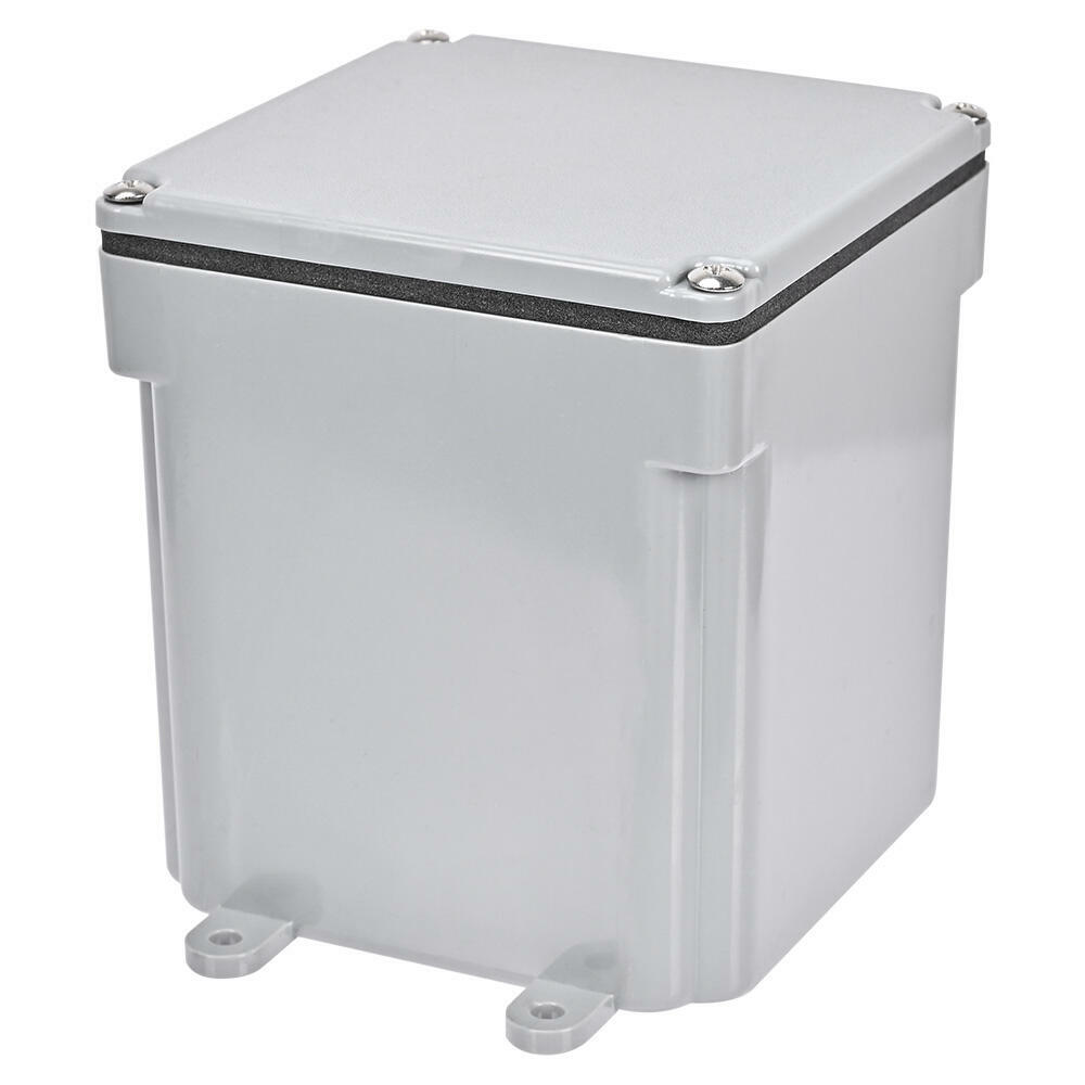 Boîtier de dérivation en plastique étanche, 4″ × 4″ × 4″ (≈ 64 po³ ...